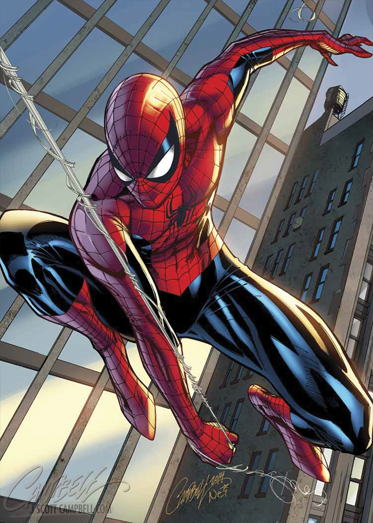 spider man comic art