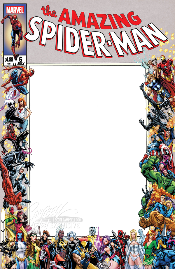 Amazing Spider-Man #6 [A] JSC Artist EXCLUSIVE Cover A "Sketch Blank"
