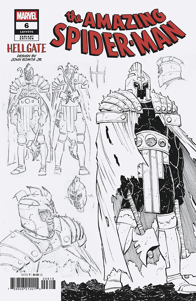 Amazing Spider-Man #6 [E] John Romita Jr. INCENTIVE 1:10 Design Varian