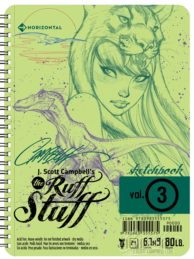 J. Scott Campbell The Ruff Stuff Sketchbook Volume 3